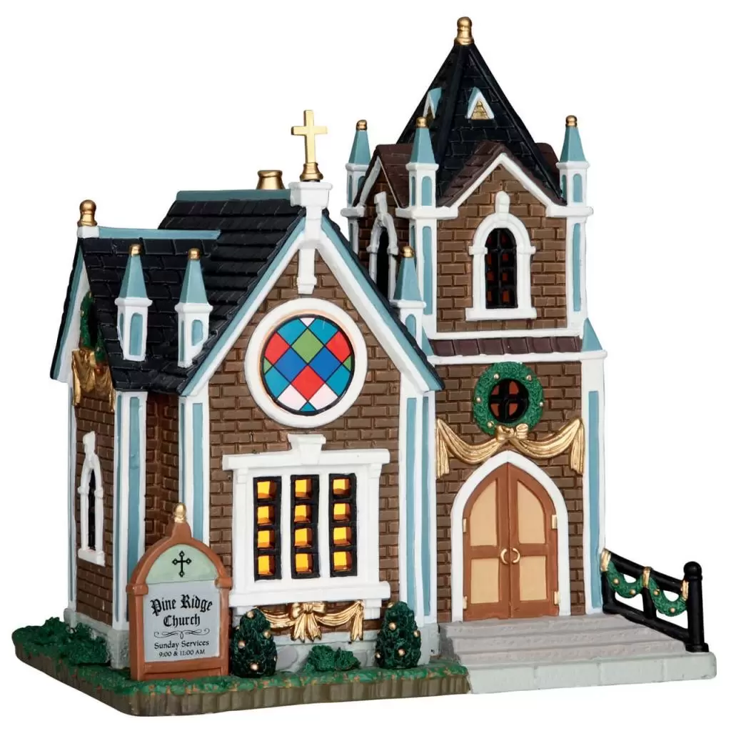 Lemax pine ridge church Harvest Crossing 2015 - Christmas Village - Lemax