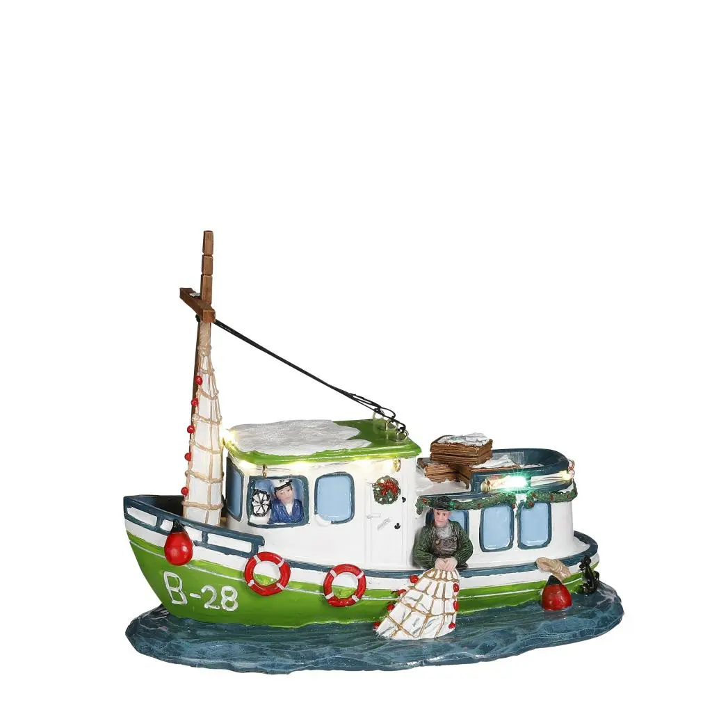 Luville Molendam Fishing boat - Christmas Village - Lemax